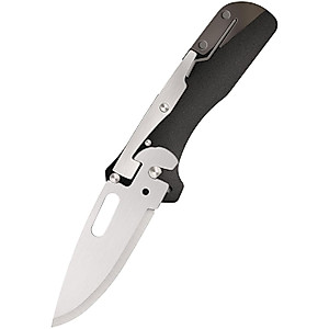 Cold Steel Click N Cut Folder Durable Hunting & Hiking Steel 5 Oz Compact 7" Long Folding Knife with Strong Lock & 2 Interchangeable Blades - Blister Package