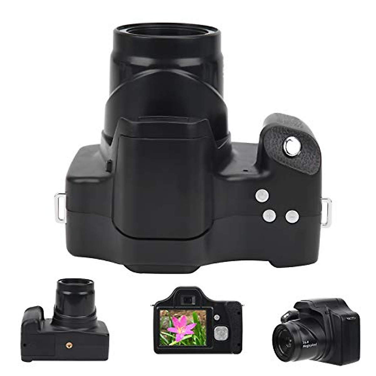 Dpofirs 3 Inch Digital Camera for Kids Beginners, FHD1920X1080 18X Digital Zoom HD Vlogging Camera Support 32GB Memory Card, Rechargeable DSLR Camera for Photography(Standard Edition)