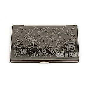 Mother of Pearl Business Card Holder Credit Card Case ID Name Card Holder Metal Card Case Money Cash Case Wallet Arabesque Design