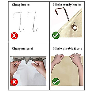 MISSLO Hanging Organizer Over The Narrow Closet Door For Shoes, Hats, Gloves, Snacks, Pack 2, Beige