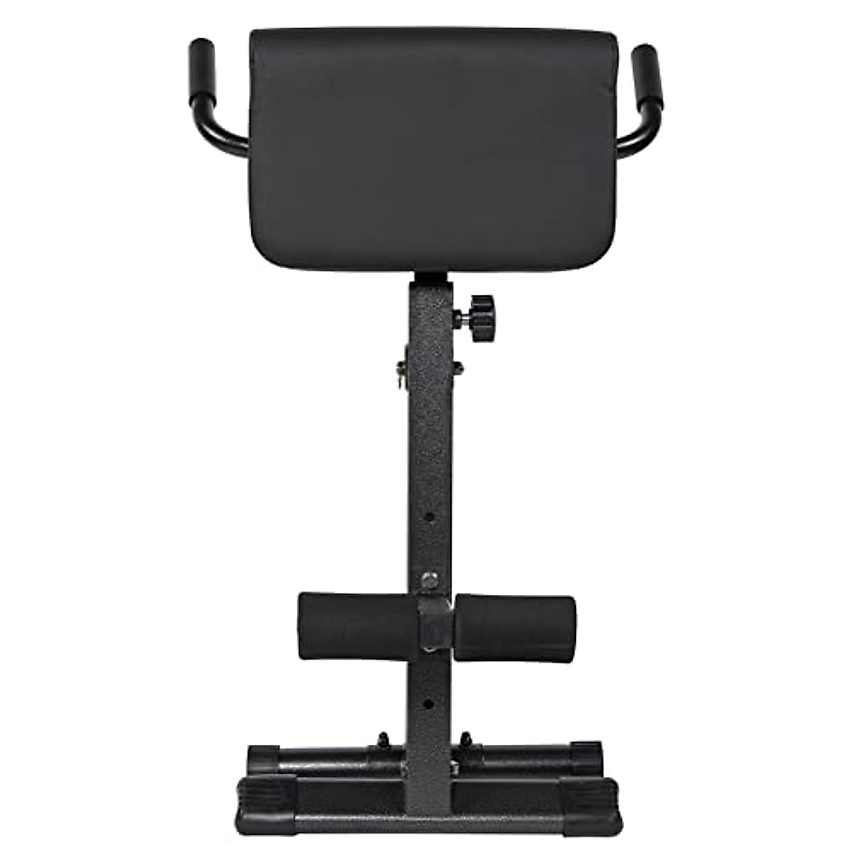 BalanceFrom Adjustable Roman Chair AB Back Hyperextension Bench with Handle, 300-Pound Capacity Black