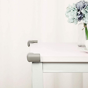 uxcell Household 6pcs Furniture Corner Cushions Foam Table Desk Cabinet Edge Cover Eoney Corner Guards Protectors Bumper Gray