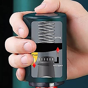 2 Pack Beer Automatic Bottle Opener, Cool Magnetic Bottle Opener for Bartender Tool Fun, Lid Opener, Pushed Down Beer Opener, One-Hand Easy/Funny Lid Beer Bottle Openers Beer Opener (Stainless- 1pcs)