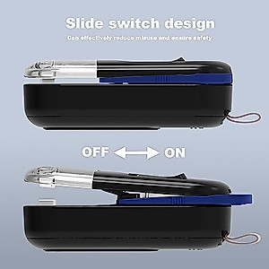 Laeuzn Mini Bag Sealer, Heat Sealer & Cutter 2 in 1 Portable Heat Vacuum Sealer Machine for Plastic Bags Storage Food Snack Cookies Fresh,Kitchen Gadget (Battery Included)