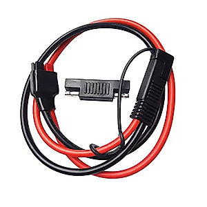 Faoyliye 10AWG 45A Connector to SAE Connector Cable,SAE Battery Extension Cable Solar Panel Cable Kits, with 1 SAE Polarity Reverse Connector-1.6ft/0.5m
