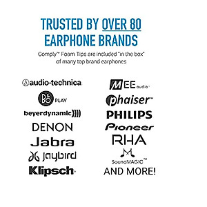 Comply Foam 200 Series Replacement Ear Tips for Bang and Olufsen, Sennheiser, Axil, MEE Audio, KZ, Bose & More | Ultimate Comfort | Unshakeable Fit| TechDefender | Large, 3 Pairs