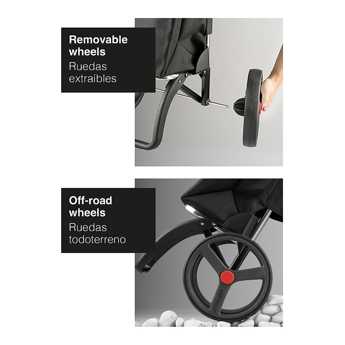 Foldable Grocery Shopping Cart with Wheels | Collapsible Personal Folding Cart for Groceries | Durable & Portable | Green