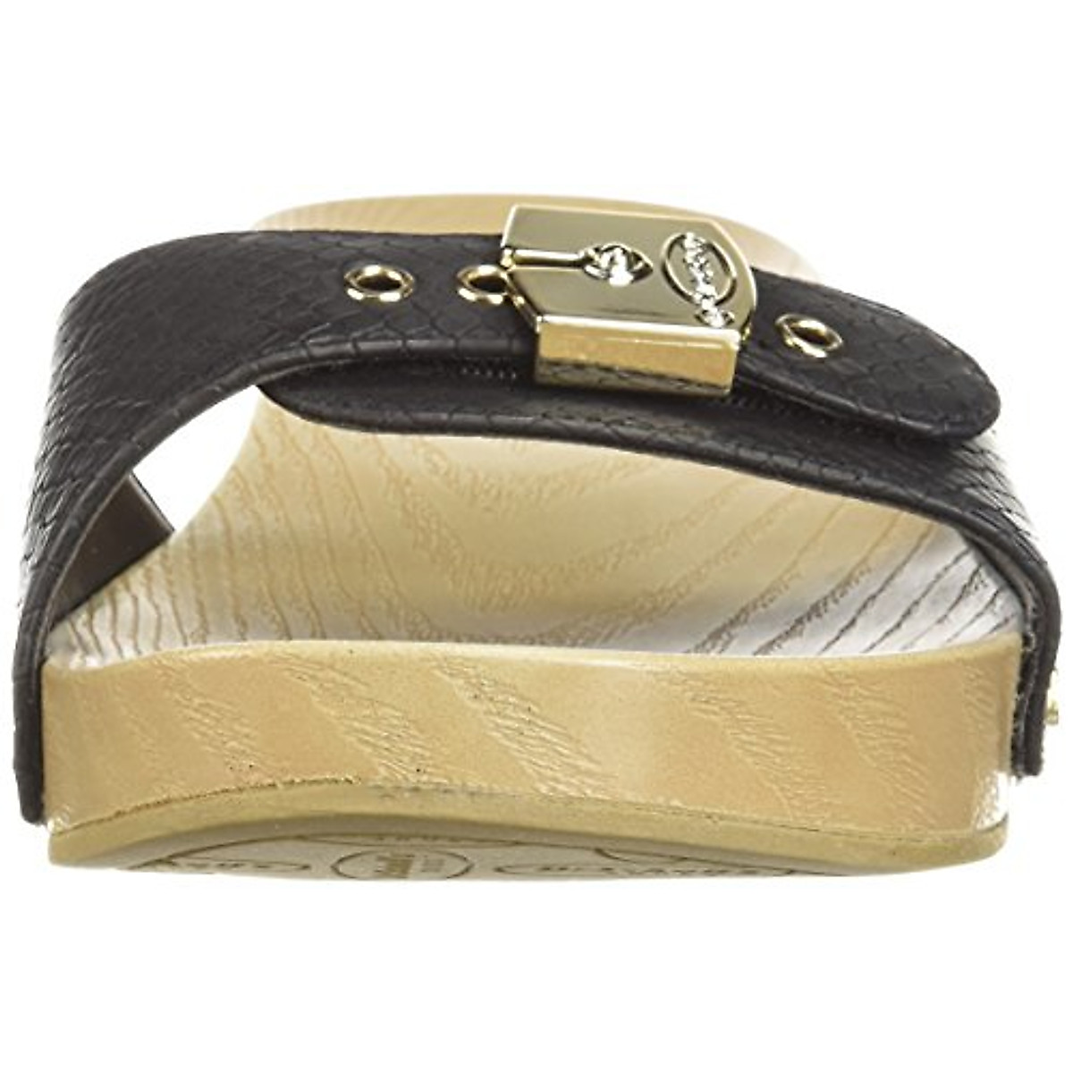 Dr. Scholl's Shoes Women's Classic Slide Sandal, Black Snake Print, 8 M US