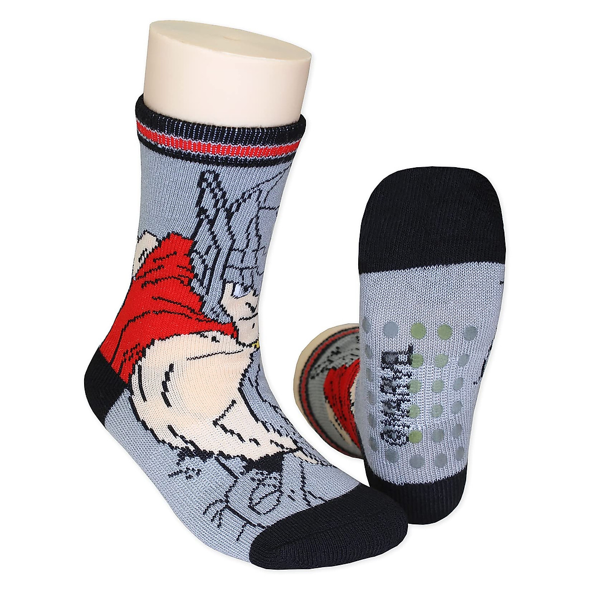 Super Hero Adventures Avengers Boys 6 pack Socks with Grippers (5-7 yrs, Multi)