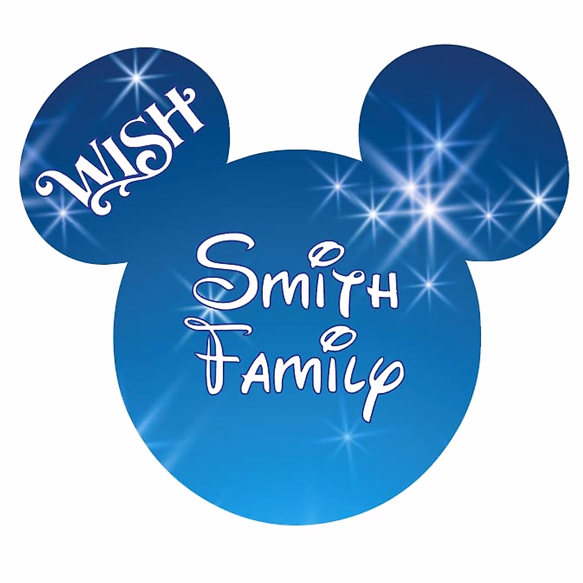 Mouse Ears Wish Design Pixie Dust Cruise Door Magnet Decoration Personalized Customized for your Stateroom Door.