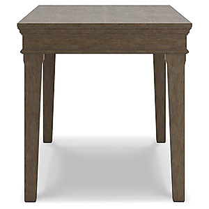Ashley Furniture Signature Design by Ashley Janismore Traditional Home Office 63 inch Desk in Weathered Gray