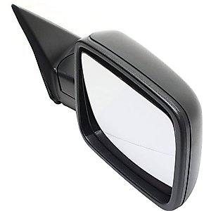 Kool Vue Passenger Side Non-Electric Mirror for Ram 1500 2013-2018 Manual Fold Without Signal Light, Blind Spot Light, Memory & Puddle Lamp Textured w/o Towing Package