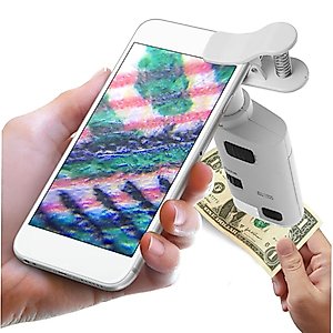 Your Smartphone Camera with Cell Microscope - Lens Magnifier for Adjustable and Detailed Magnification - for Exploring The Microcosm Your Smartphone