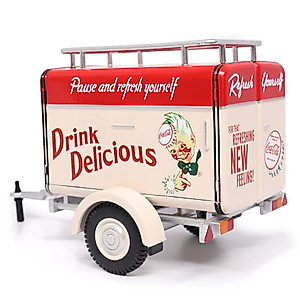 Motor city classics Coca-Cola Diecast Collectible | Trailer | 1:24 Diecast Scale Model 424700 | Officially Licensed Coca-Cola Diecast