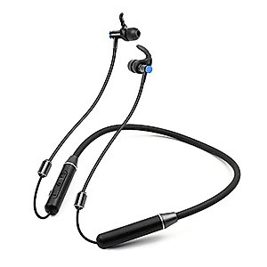 ibrain Bluetooth Air Tube Headphones EMF Free Airtube Headset Wireless for Running Air Tube Earbuds for Gym Sports Exercise Blue Tooth Earphones Workout with Mic & Volume Control