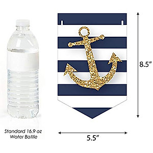 Big Dot of Happiness Last Sail Before the Veil - Nautical Bridal Shower and Bachelorette Party Bunting Banner - Bridal and Bachelorette Party Decorations