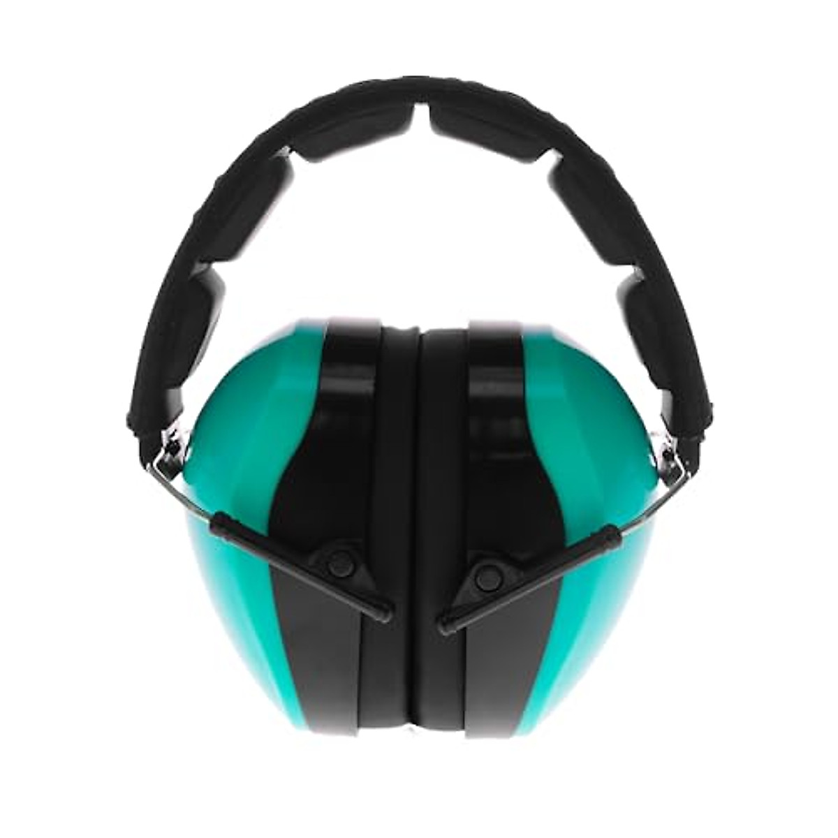 Walker's Dual Colored Passive Muff - Compact Folding Lightweight 26dB NRR Hunting Gun Range Shooting Hearing Protection Muff w/Padded Headband & PVC Earpads, Aqua Blue