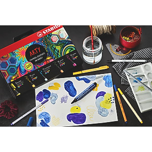 Pen Set - STABILO Arty Creative Set - Pack of 68 - Point 88 & Pen 68 - Fineliners & Fiber-Tip Pens - Assorted Colors