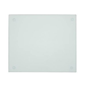 Farberware Large Glass Utility Cutting Board, Dishwasher-Safe Tempered Glass Kitchen Board with Non-Slip Feet, Scratch Resistant, Heat Resistant, Shatter Resistant, 12-Inch-by-14-Inch, Clear