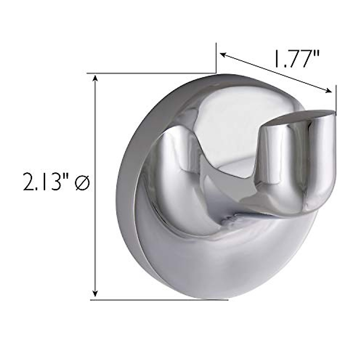 Design House 558080 Alta Bay Robe Hook, Polished Chrome