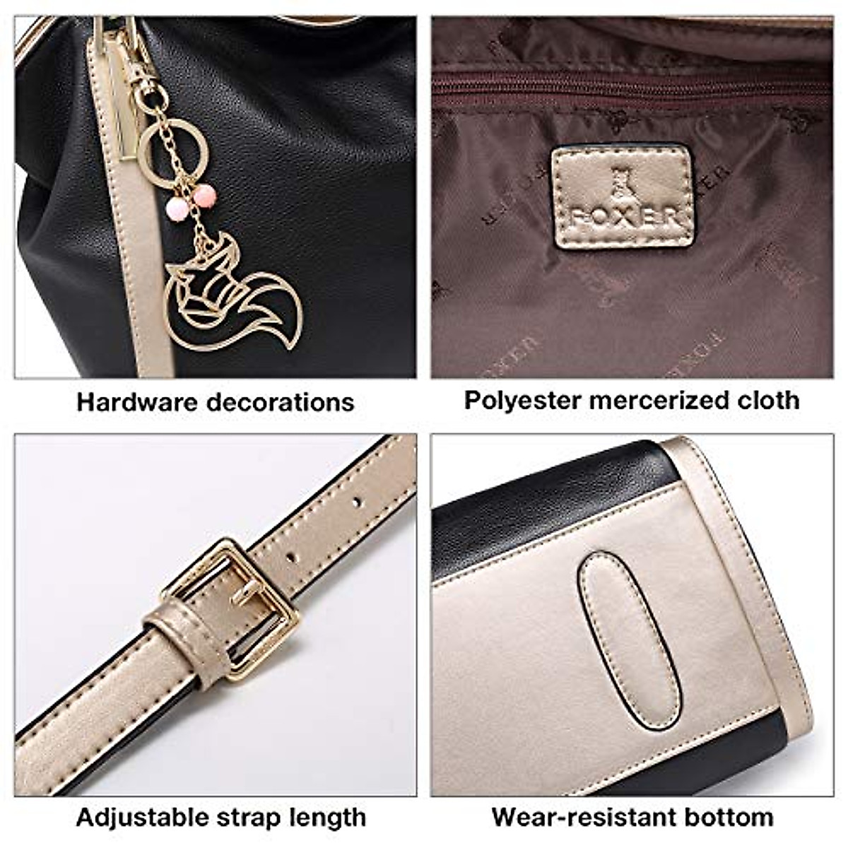 Women Leather Handbag Purse Lady Work Tote Shoulder Bag Top Handle Bag Satchel Carryall Ladies Pocketbooks (black2)