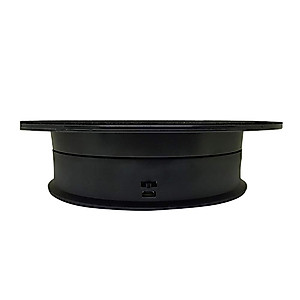 Motorized Rotating Display Stand 360 Degree Automatic Revolving Platform Electric Rotating Turntable Display Stand Rotating Display Turntable for Photography Products and Show/Black base + black suede