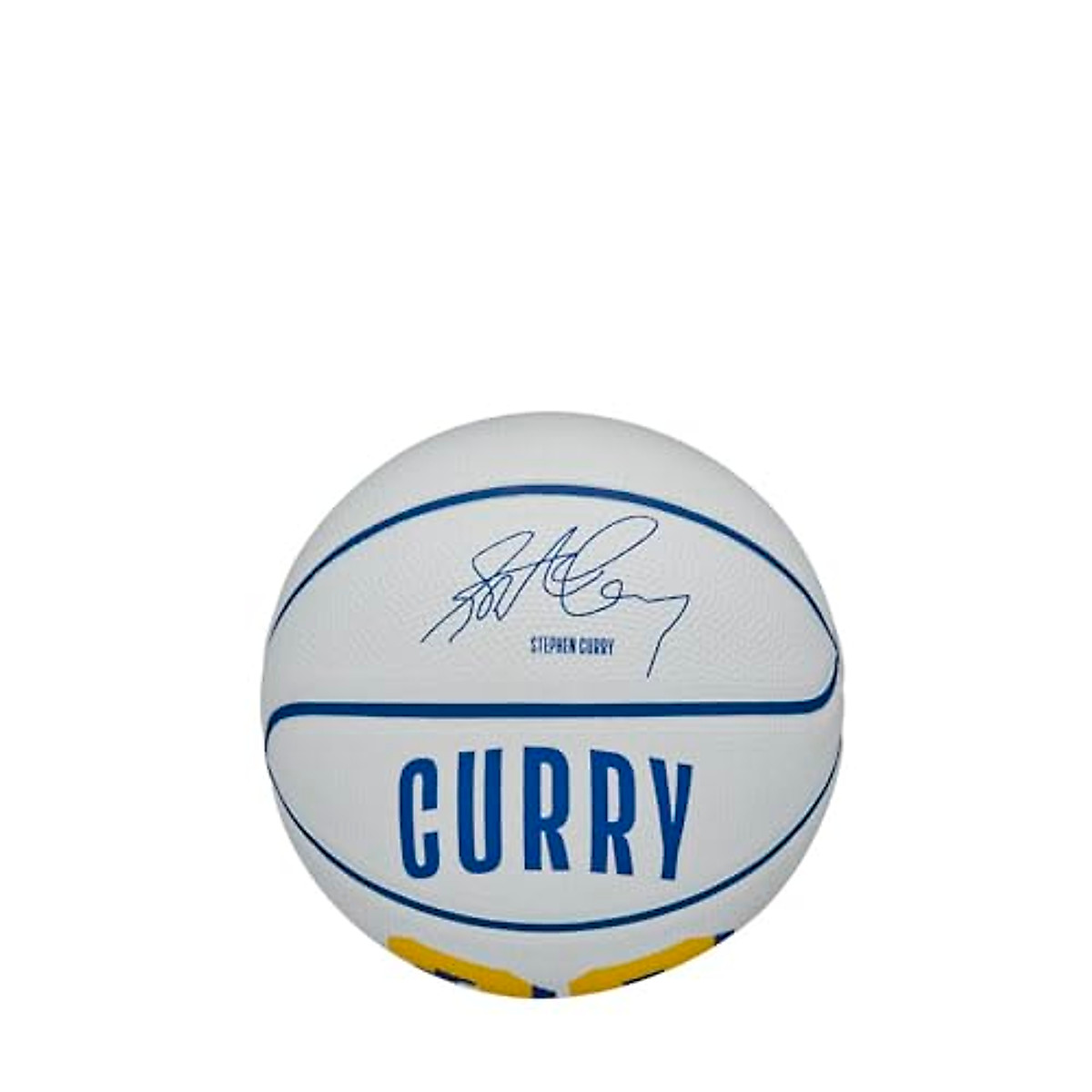 WILSON NBA Player Icon Mini Basketball - Steph Curry, Mini Size, Blue/White