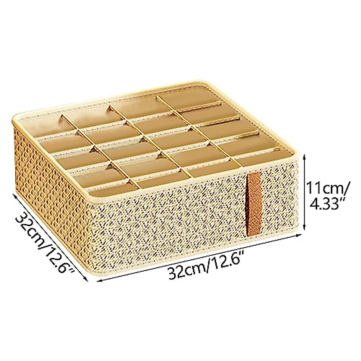 Ke1Clo Underwear and Socks Storage Box, Drawer Divider Sock Organizer Underwear Organizer for Storing Underwear/Socks/Briefs