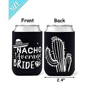 Fiesta Bachelorette Party Decorations Can Sleeves Favor for Nacho Average Bride Bridal Shower Mexico Bachelorette Party Supplies Can Sleeves 9-Pack