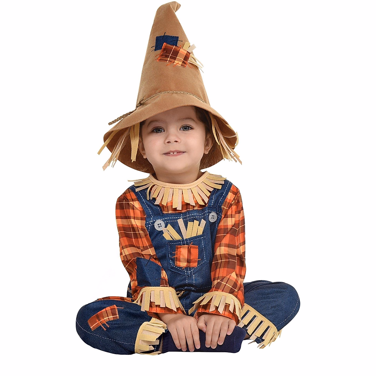 Tiny Scarecrow Costume Kit - Baby 12-24 Months, Multicolor - 1 Set