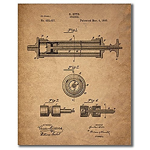 Nurse Patent Prints - Set Of 4 Vintage Wall Art Photos