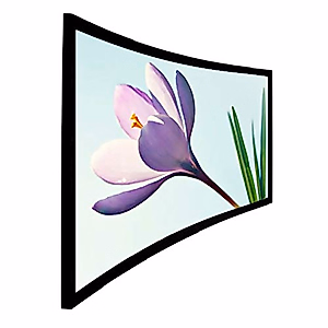 n/a 4K 16:9 White Woven Acoustic Transparent Customize HD 3D Curved Fixed Frame Projector Screen for Home Cinema Projection Screen (Size : 180 inch)