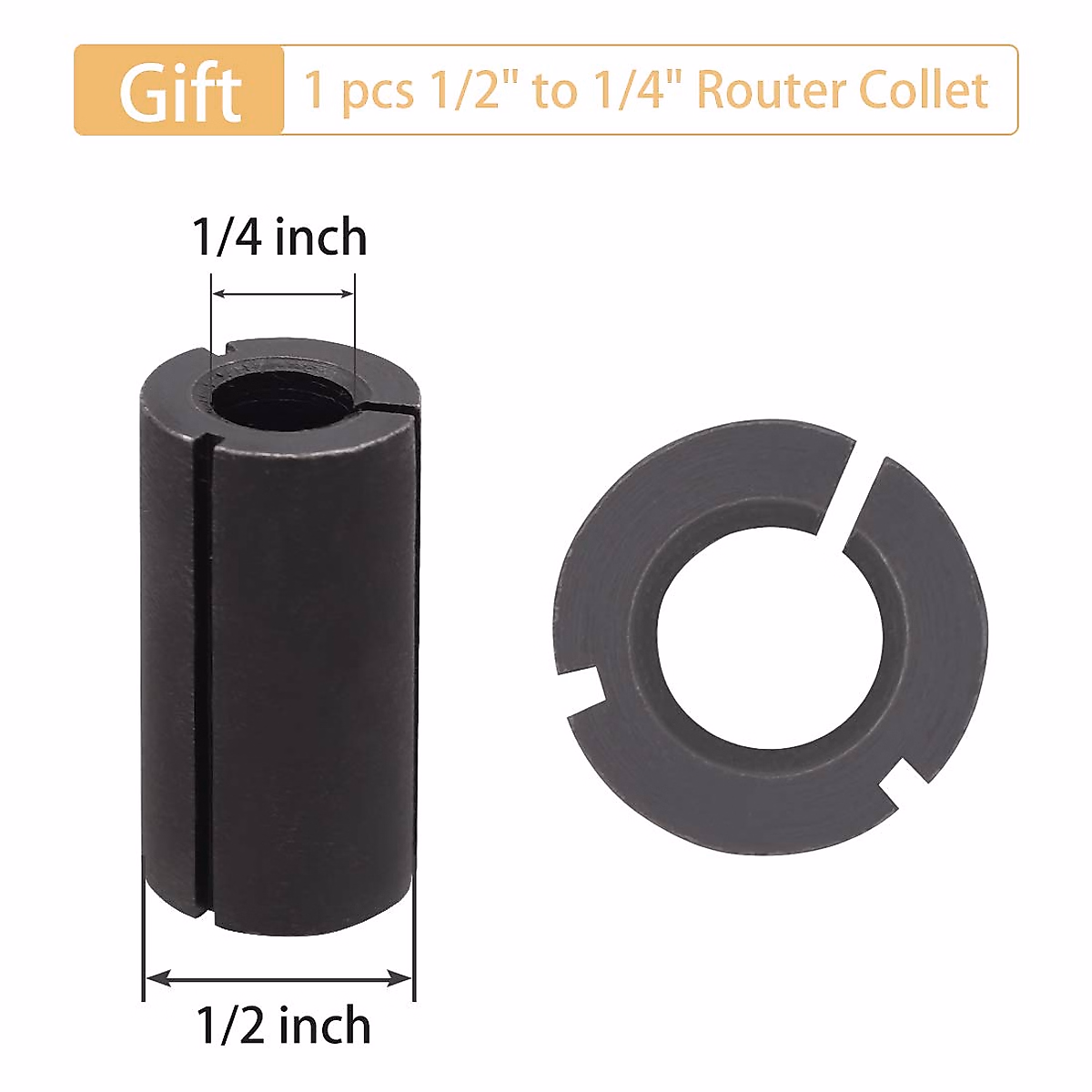 CNC Spoilboard Surfacing Router Bits, 1/4 inch Shank 1 inch Cutting Diameter, Slab Flattening Router Bit Planing Bit Wood Planing Bit Dado Planer Bit by BINSTAK (Carbide)