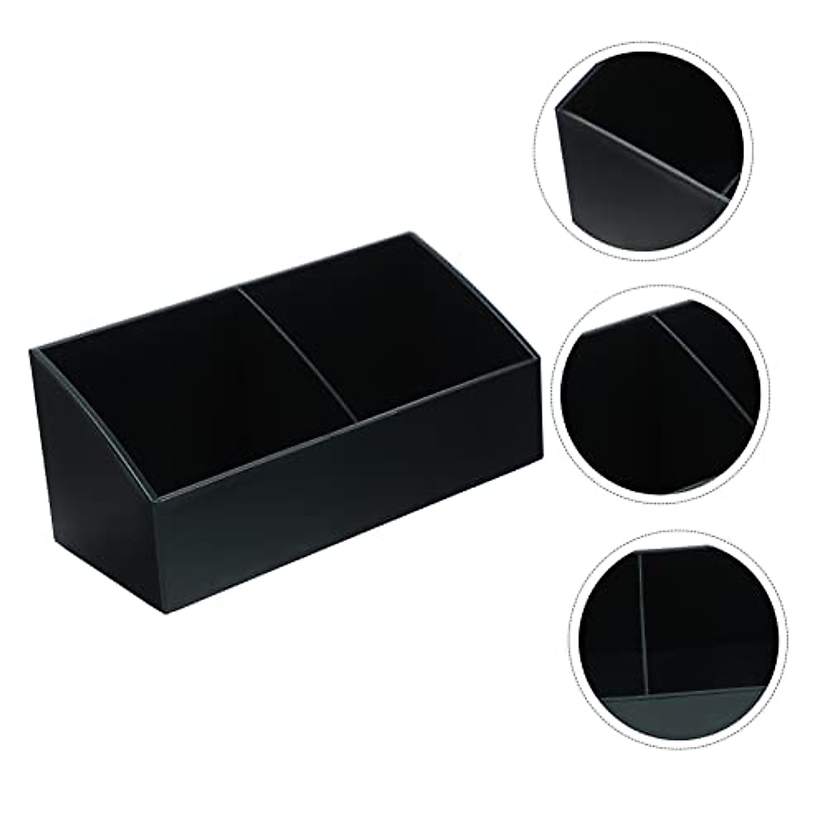 RUNROTOO Toiletry Containers Desktop Storage Box Makeup Organizer Box Tea Bag Organizer Coffee Bar Accessories Organizer Coffee Cup Holder Countertop Makeup Organizer Sugar Packet Organizer