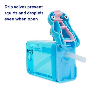 Precidio New Drink in the Box FunTops Eco-Friendly Reusable Drink Container Design, 8oz (Hippo)