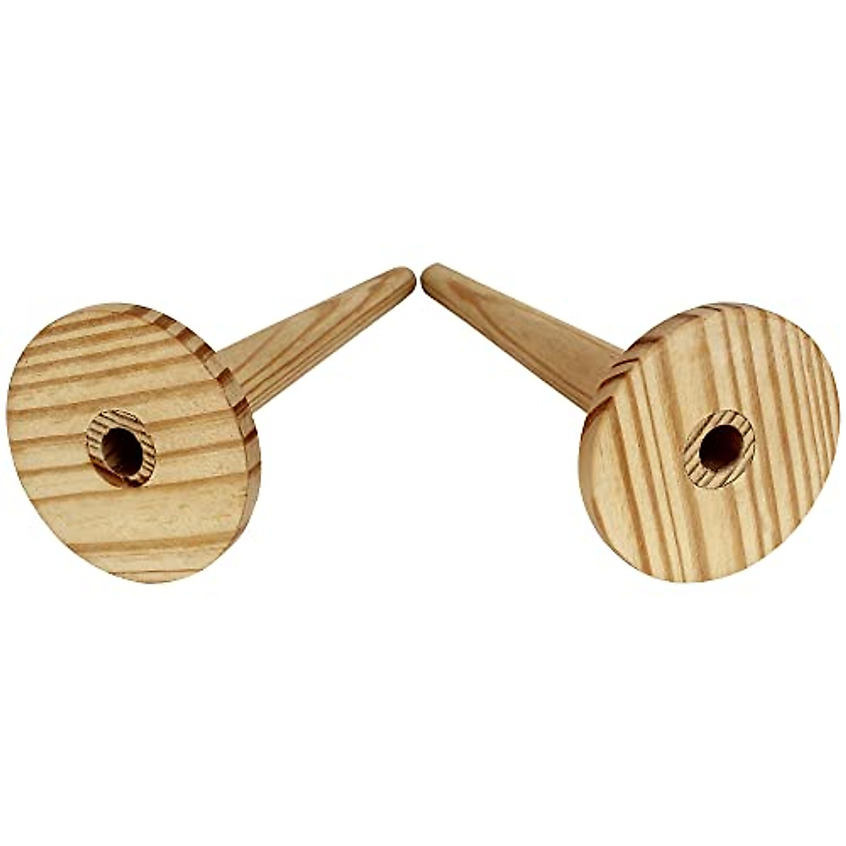 IBLAY Double Yarn Ball Holder Spindle Sewing Thread Big Base Fiber Crocheting Tool Kit Wool Skein Cord Organizer Tape Rope Storage Wooden Spinning Yarn & Thread Holder