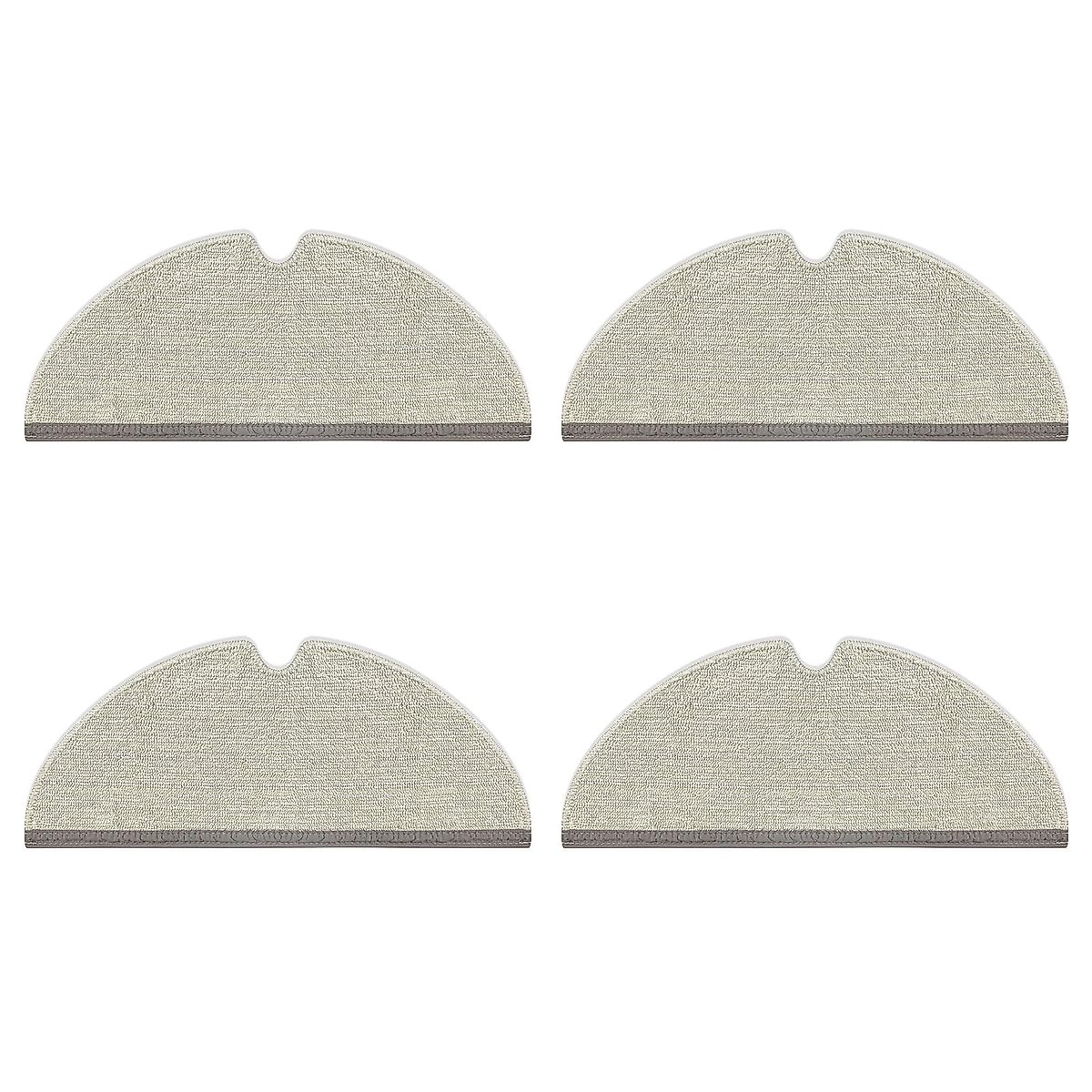 SONGRUI Replacement Spare Microfiber Mop Cloth Pad Compatible With Roborock E4, E5, S5, S5 Max, S6, S6 Pure, S6 MaxV, Q5, Q5 Pro, Q5 Pro+, Q7, Q7 Max, Q8 Max And Q8 Max+ Vacuum Robots 4 Pcs Kit