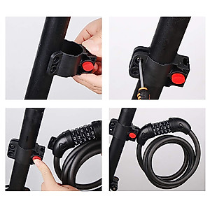 2Pcs Electric Car Cable Lock Mountain Bike Lock Password Chain Lock Electric Motorcycle Lock