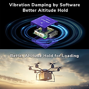 Radiolink Crossflight Flight Controller, OSD Integrated 10CH PWM Output FC with 2-12S Module Power, Vibration Damping by Software for FPV Drone/3-8 Axis/VTOL Plane/Helicopter/Car/Boat/Submarine/Robot