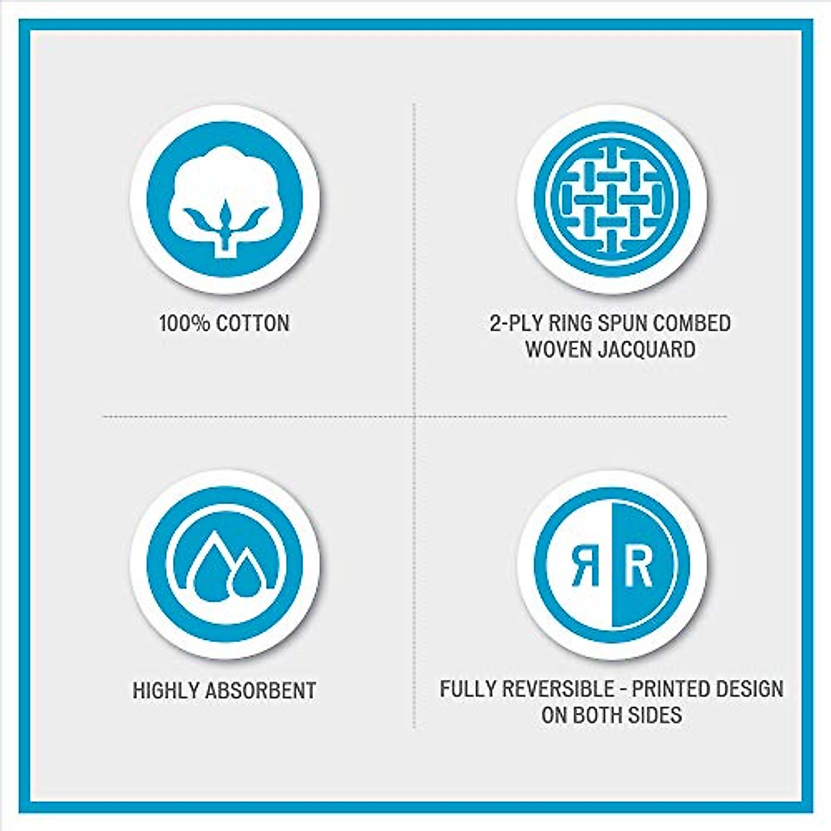 Lita Cotton Bathroom Towels , Jacquard Highly Absorbent Bath Towel Set , 6-Piece Include 2 Bath Towels & 4 Hand Towels , Orange Grey