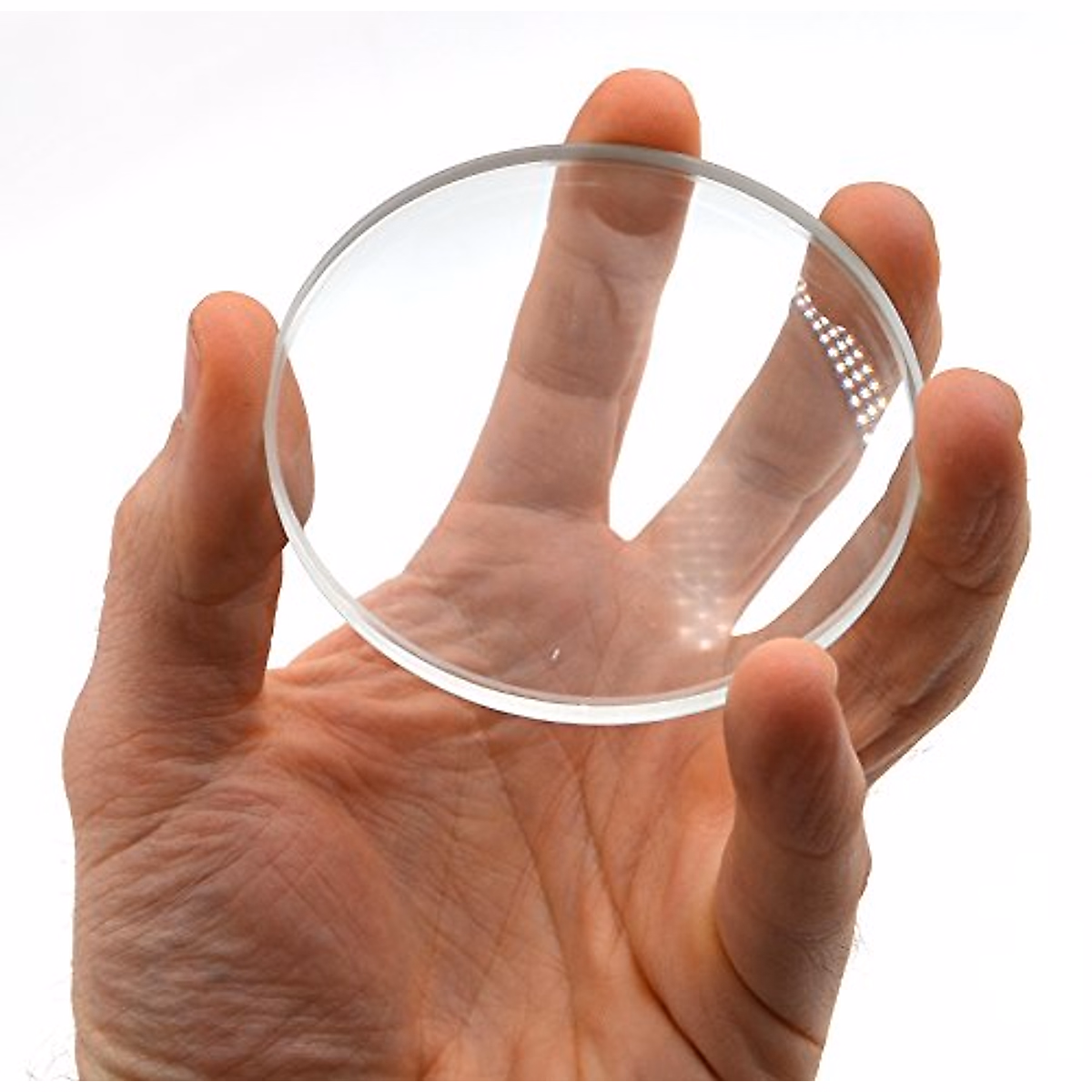 Double Concave Lens, 300mm Focal Length, 3" (75mm) Diameter - Spherical, Optically Worked Glass Lens - Ground Edges, Polished - Great for Physics Classrooms - Eisco Labs