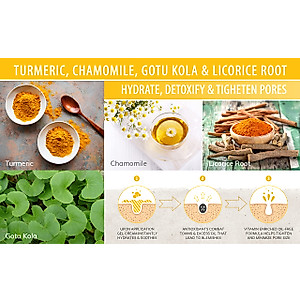 LILY SADO Turmeric Banana Mango Face Moisturizer - Luscious Creamy Nutrient-Rich Natural Daily Facial Cream w Chamomile & Rosemary - Vegan Anti-Aging Lotion For Wrinkles & Fine Lines