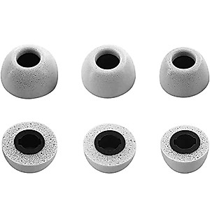 Rqker Foam Ear Tips Compatible with Galaxy Buds Pro Earbuds, 3 Pairs S/M/L Sizes Soft Memory Foam Replacement Ear Tips Earbud Tips Eartips Foam Compatible with Galaxy Buds Pro, Gray SML