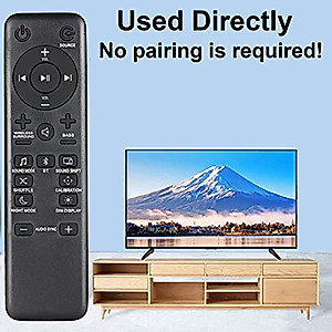 Remote Control Compatible with JBL Soundbar 5.1/3.1/2.1 JBLBAR51BLKAM JBLBAR51BLKEP JBLBAR51BLKAM-Z JBLBAR51IMBLKBR JBLBAR51IMBLKAS Channel 4K Ultra HD Soundbar System with Batteries