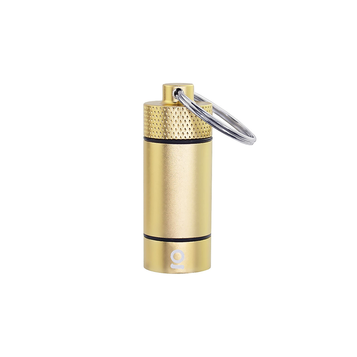 ONGROK Premium Mini Storage Tube, Keychain, Pocket-Sized, Airtight, Aluminum Metal Holder and Case (Gold)