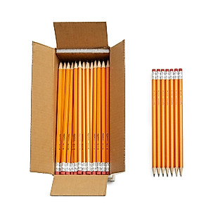 Amazon Basics Woodcased #2 Pencils, Pre-sharpened, HB Lead - Box of 150, Bulk Box