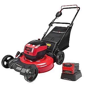 PowerSmart 80V MAX 21" Cordless Lawn Mower, 3-in-1 Brushless Electric Lawn Mower with 6.0Ah Lithium-ion Battery & Charger (DB2821)