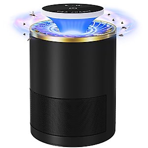 USA Jnariy Fly Trap Indoor, Fruit Fly Traps for Indoors, Bug Zapper Indoor, Gnat Traps for House, Automatic Insect Traps with Suction and 10 Sticky Glue Boards (Black)