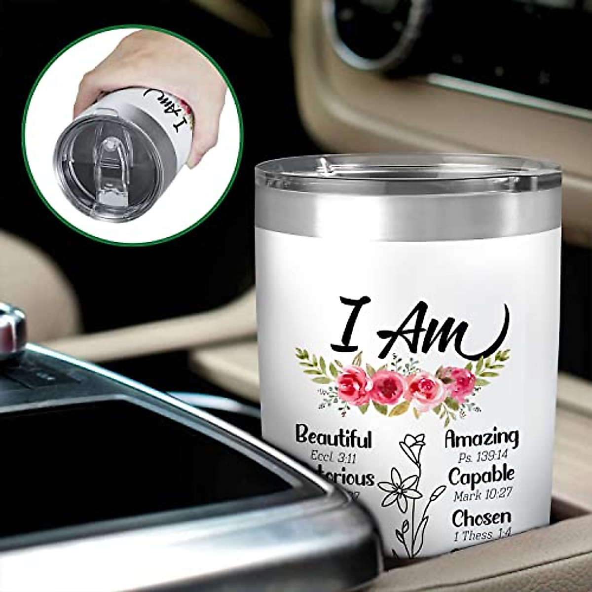 Birthday Gifts For Women, Christian Gifts For Mom, Wife, Couple, Encouragement, Spiritual Gifts For Women, Unique Christian Tumbler, Religious Gifts Idea, Jesus 20 Oz Stainless Steel Tumbler