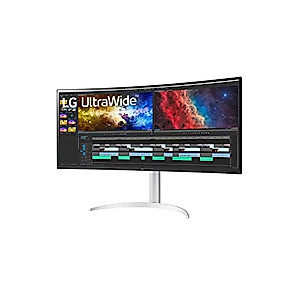 LG 37.5” 38BP85C-W 21:9 QHD+ UltraWide™ Curved Monitor with HDR10, USB Type-C™, and AMD FreeSync™, Black